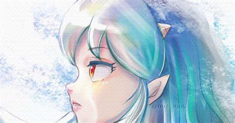 グリザイユ画法 【うる星やつら】ラム ～グリザイユ画法 Mizのイラスト Pixiv