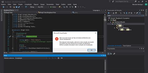 C Problema Ao Inciar Solu O Visual Studio Stack Overflow Em Portugu S