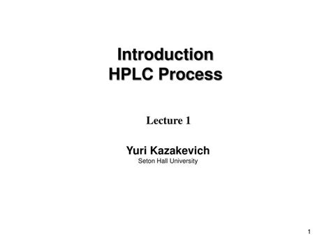 PPT Introduction HPLC Process PowerPoint Presentation Free Download ID