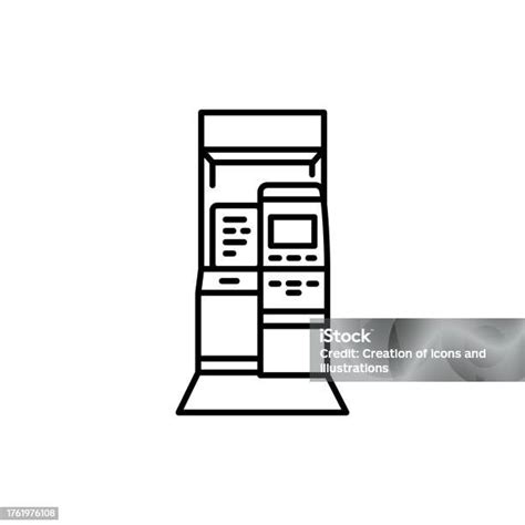 Usps 셀프 서비스 키오스크 블랙 라인 아이콘입니다 웹 페이지용 픽토그램 개념에 대한 스톡 벡터 아트 및 기타 이미지 개념 개념과 주제 개성 개념 Istock