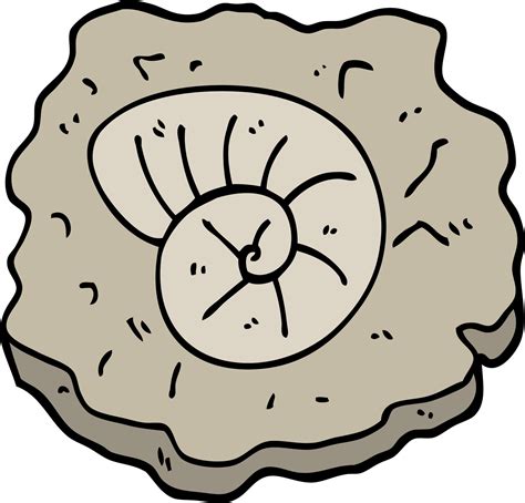 Hand Drawn Doodle Style Cartoon Ancient Fossil 12074671 Vector Art At Vecteezy