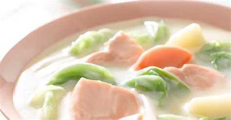 春キャベツと鮭のクリームシチュー By ハウス食品株式会社 【クックパッド】 簡単おいしいみんなのレシピが320万品