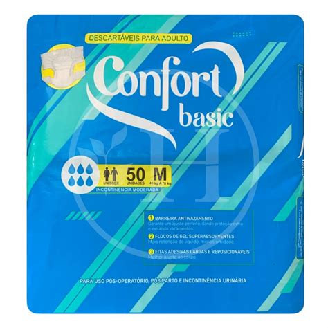 Fralda Geriátrica Confort Basic M 50UN