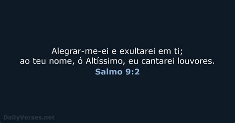 8 De Novembro De 2021 Versículo Da Bíblia Do Dia Ara Salmo 92