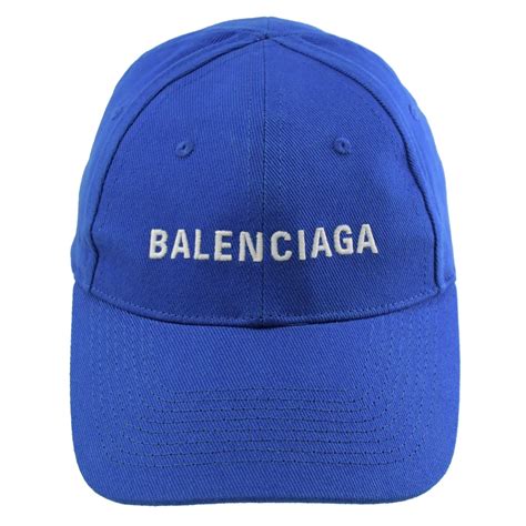 Balenciaga 電繡logo棉質鴨舌帽藍 精品服飾鞋子 Yahoo奇摩購物中心