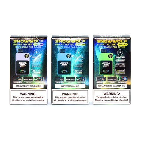 Snowwolf Smart Hd 15k Vape Disposable 1699 Snowwolf 15k Puffs