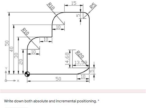 solved write down both absolute and incremental positioning