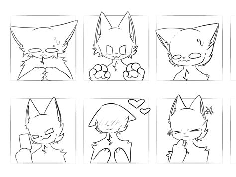 Furry Emote Sticker Base F2u On Toyhouse