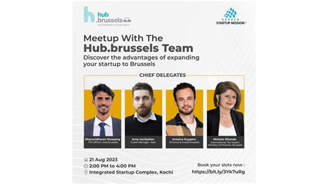 Meetup With The Hub Brussels Team Events Kerala Startup Mission