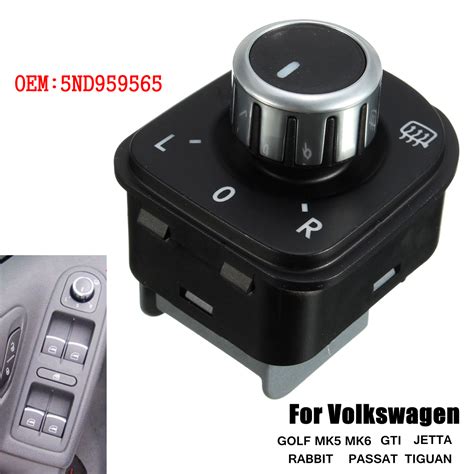 Mirrors Car Styling Chrome Mirror Switches Fit For Volkswagen Vw Cc