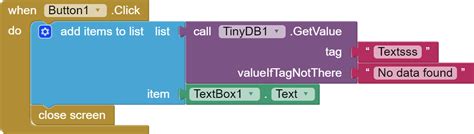 switching screens to add items 42 by mayank kumar mit app inventor