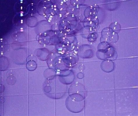 Soap Bubbles Hanging From The Ceiling In A Bathroom