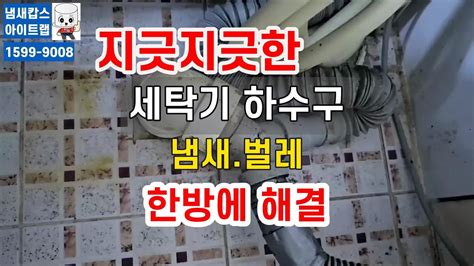 세탁기 하수구 냄새벌레 아이트랩 설치방법 싱크대냄새 세탁기냄새 베란다 우수관냄새 배수구냄새 벌레 차단 및 제거 아이트랩으로 근본원인을 100완벽해결 한번설치로