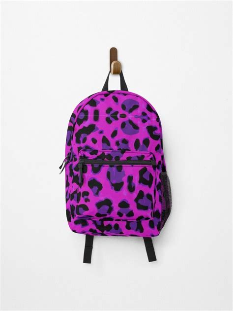 Purple Leopard Print Pattern Backpack For Sale By Surprise To Me Purple Leopard Print