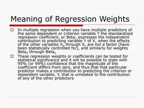 Ppt Least Squares Regression And Multiple Regression Powerpoint