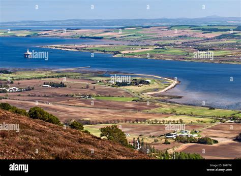 View From Cnoc Fyrish Off A836 Near Alness Overlooking Cromarty Firth