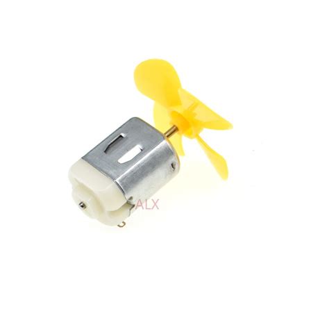 5 Sets Dc Micro 130 Reductiemotor Met Fan Blade Kl Grandado