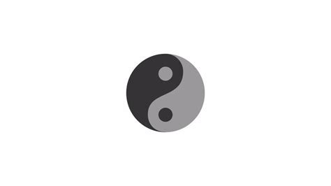 Animated Yin Yang Symbol Loader Opposite Energies Simple Black And