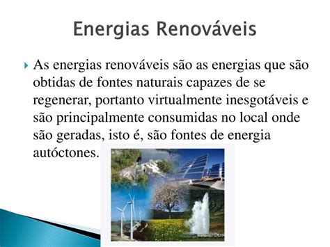 PPT Recursos Energéticos Energias Renováveis e Não Renováveis