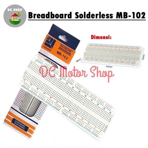 SOLDERLESS BREADBOARD MB102 PCB BREAD BOARD PROJECT 830 TITIK POINT