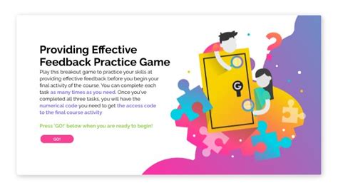 Effective Feedback Practice Game Genially