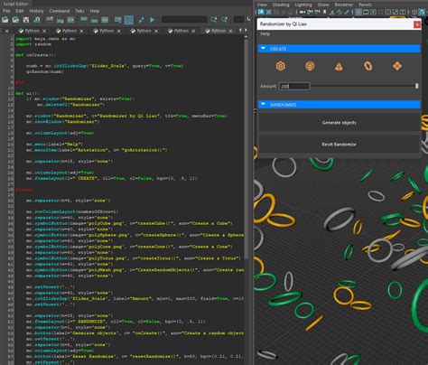 Artstation Maya Python Randomize Demo