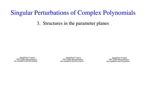 Singular Perturbations Of Complex Polynomials Ppt Download