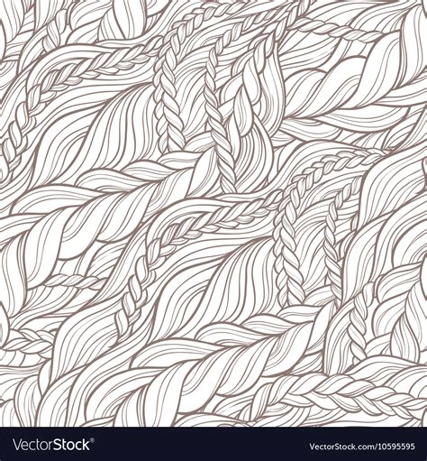 Braid Hair Pattern Royalty Free Vector Image VectorStock