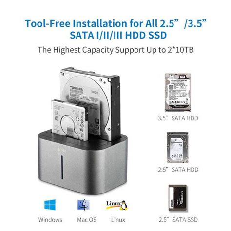 HDD Dock Sata SSK DK Thiết bị đọc dữ liệu ổ cứng Lazada vn