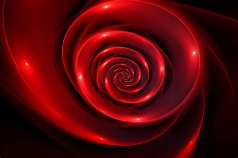 Premium Photo Red Spiral Background
