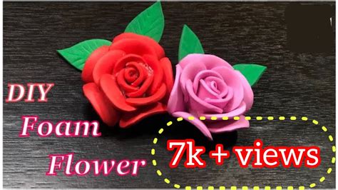 Diy Foam Flowers How To Make Foam Flower Foam Sheet Flower Tutorial