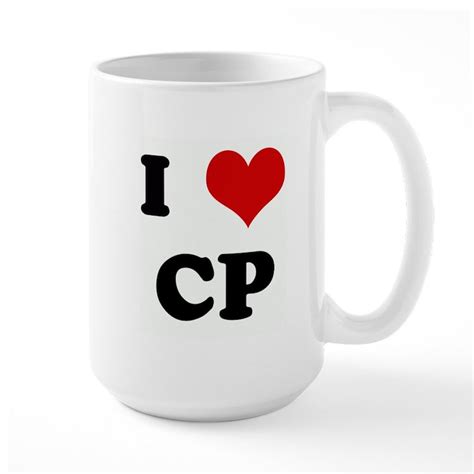I Love Cp 15 Oz Ceramic Large Mug I Love Cp Large Mug Cafepress