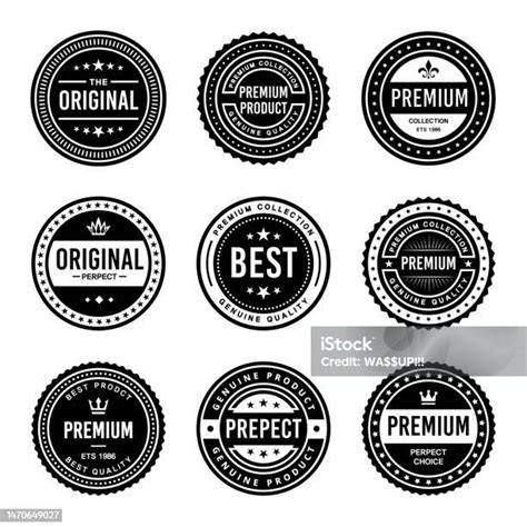 클래식 빈티지 레트로 프리미엄 벡터 배지 엠 블럼 로고 레이블 스티커 스탬프 기호 인감 배너 프레임 컬렉션 세트 Premiere