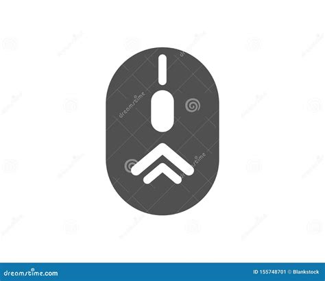 Swipe Up Mouse Icon Scrolling Arrow Sign Landing Page Scroll Vector