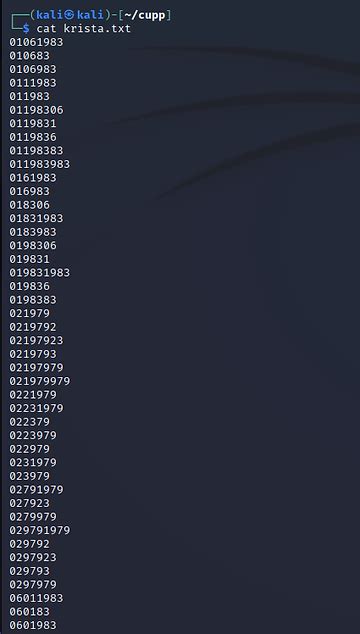 Password Cracking Creating Custom Password List With Cupp Hackers Arise