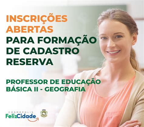 Educação abre processo seletivo para cadastro reserva de professores de