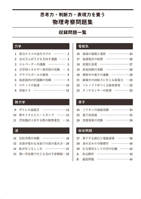 思考力・判断力・表現力を養う 物理 考察問題集｜チャート式の数研出版