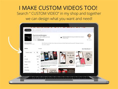 Gender Reveal Text Announcement Video Slide Show Music Etsy