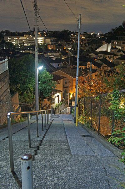 夜散歩のススメ2359入江川上流部の谷と階段 夜散歩のススメ City aesthetic Beautiful