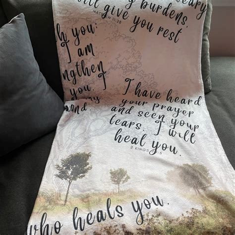 Inspirational Healing Prayer Blanket Religious Thoughtful T