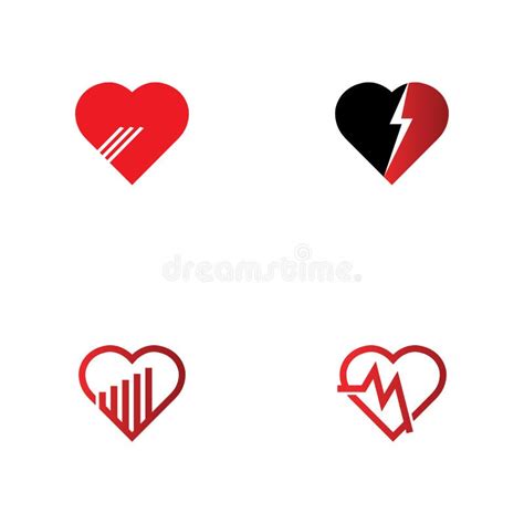 Creative Heart Logo And Symbol Design Vector Template Stock Vector