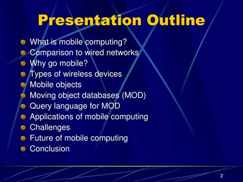 Ppt Exploring Mobile Computing Technology Present And Future Trends