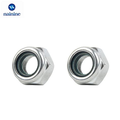 5 10 20 50pcs Din985 M2 M12 Galvanized Carbon Steel Self Locking Nut