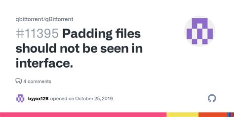 Padding Files Should Not Be Seen In Interface Issue 11395