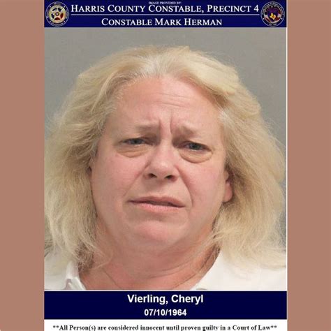 Cheryl Vierling Arrested For Dwi 3rd Offense By Law Enforcement
