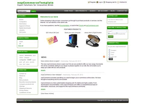 Free NopCommerce Templates