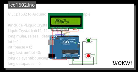 Stop Watch Wokwi Esp32 Stm32 Arduino Simulator