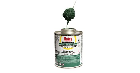 Oatey Unveils Flowguard™ High Contrast 1 Step Cpvc Cement Colored Green To Better Ensure Proper