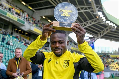 Moses Simon élu meilleur joueur du mois au FC Nantes AfricaFoot