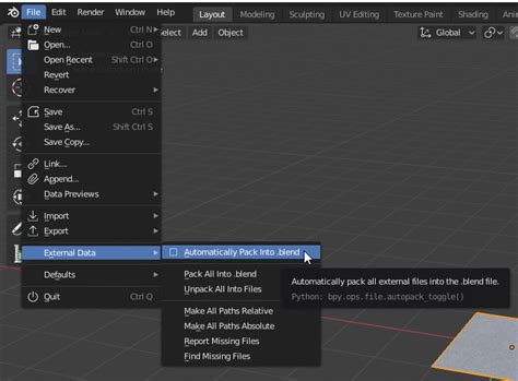 Python How To Get Pack Project Status Blender Stack Exchange